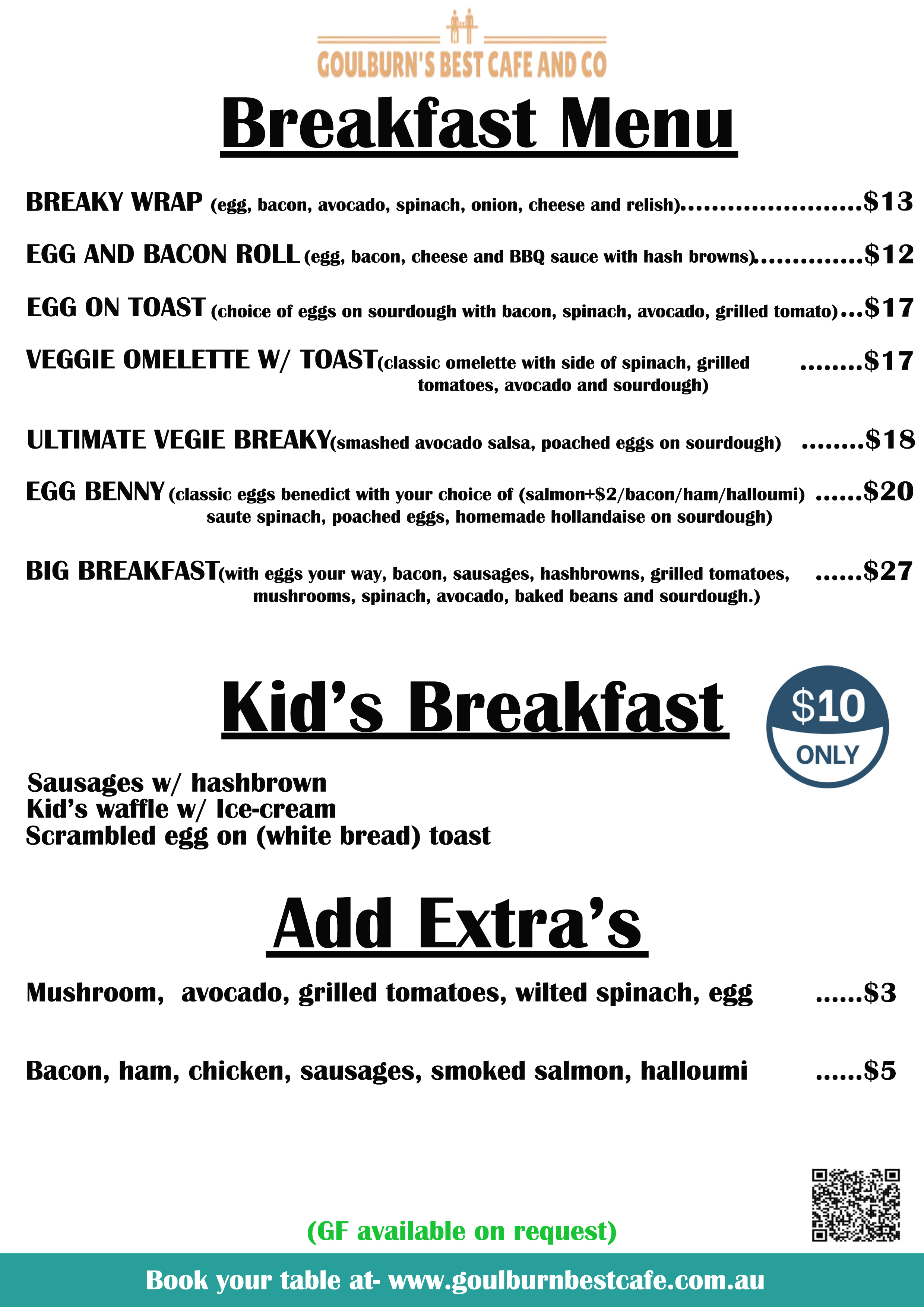 GBCC || Menu List